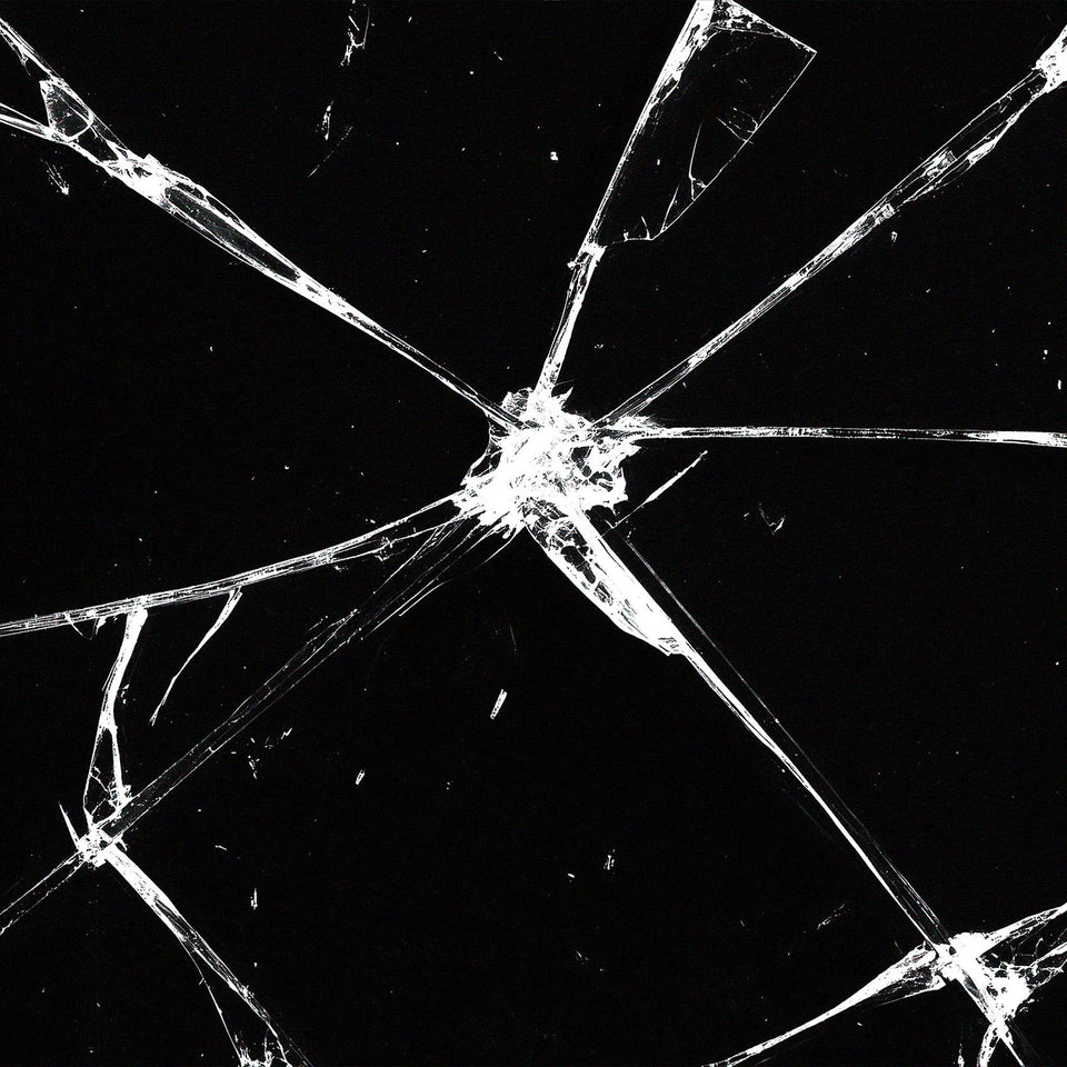 Broken Glass Overlays – 6 High-Res Textures, PSD File – 6TM® Magazine