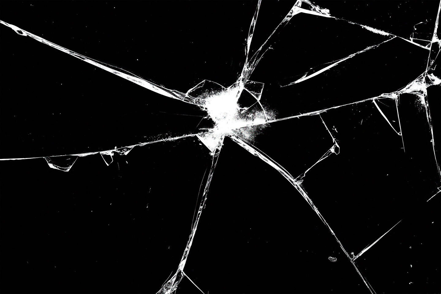 Broken Glass Overlays – 6 High-Res Textures, PSD File – 6TM® Magazine