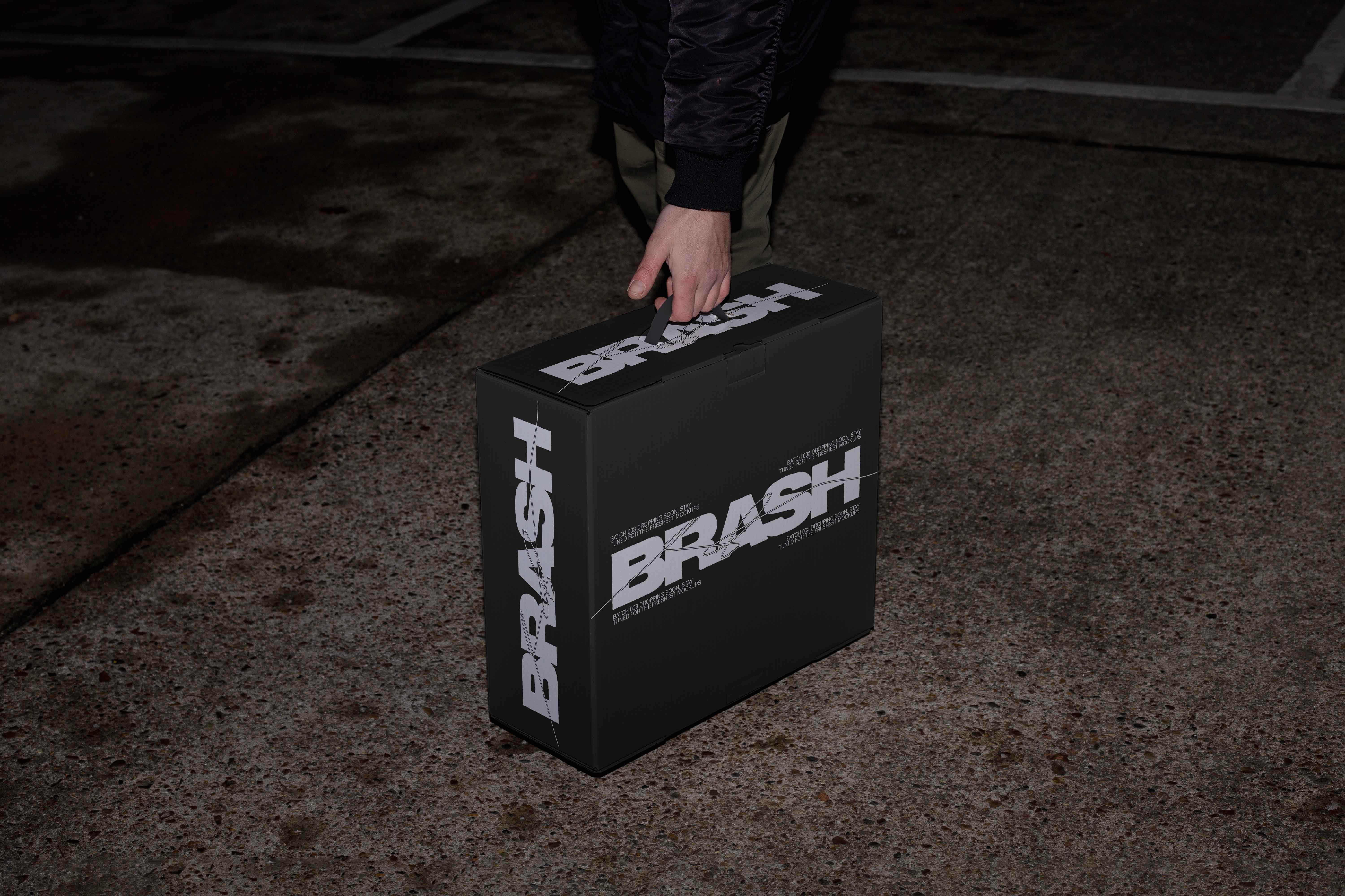 Brash Box Mockup – Bold, Gritty & Ultra-Realistic Visuals – 6TM® Magazine