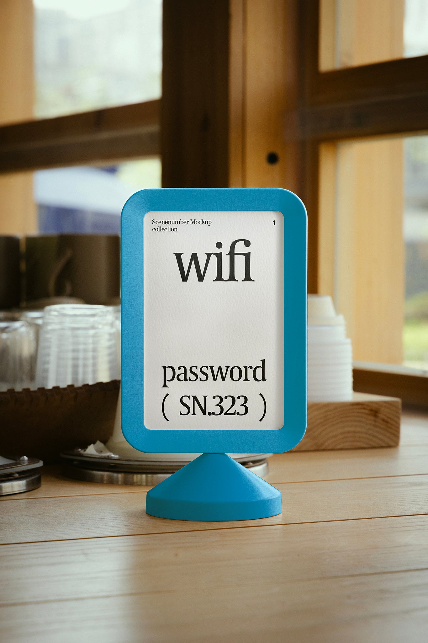 Table Sign Mockup – Customizable PSD for Clean, Modern Branding – 6TM ...