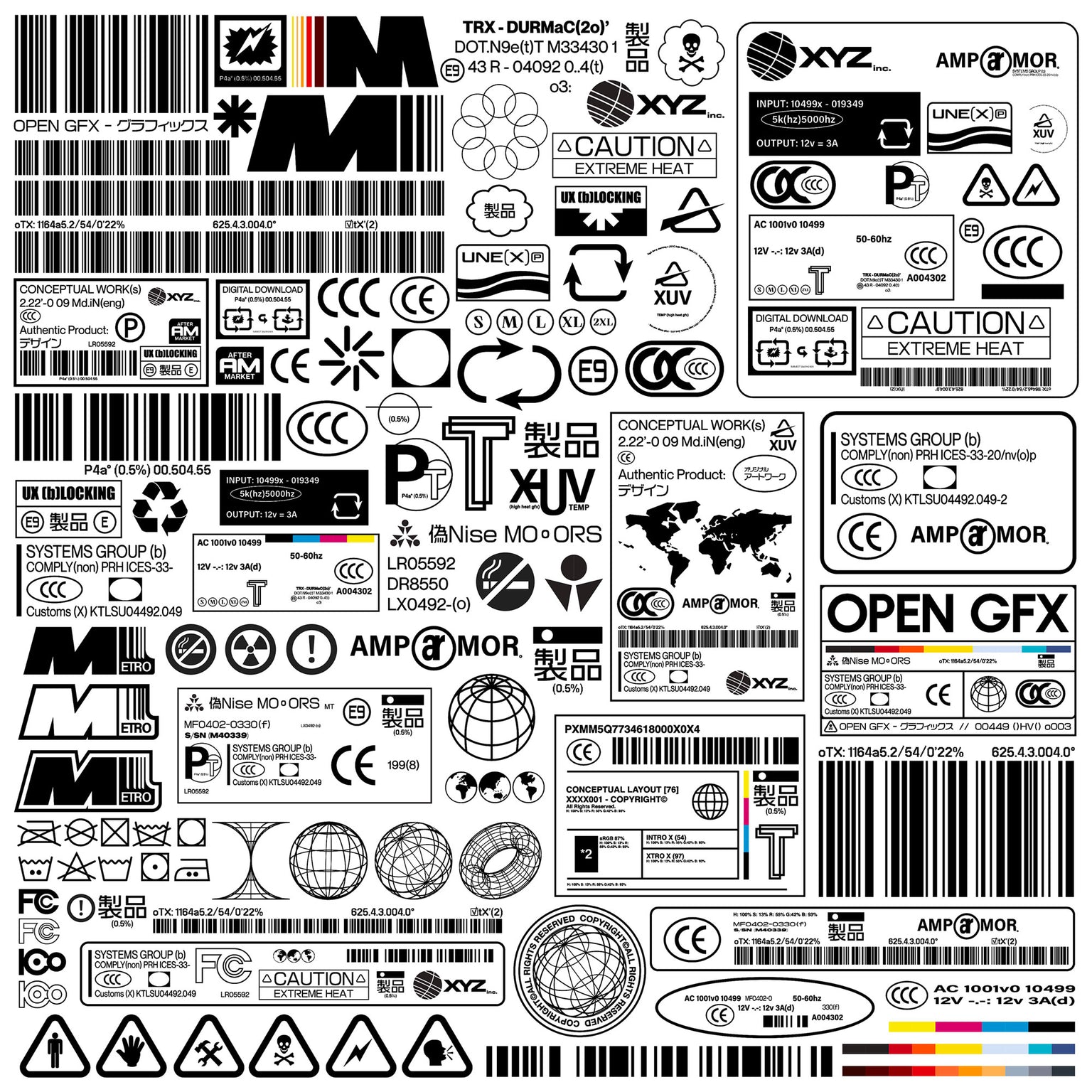 Label Asset Pack – 100+ Technical Labels for Sleek Designs – 6TM® MAGAZINE